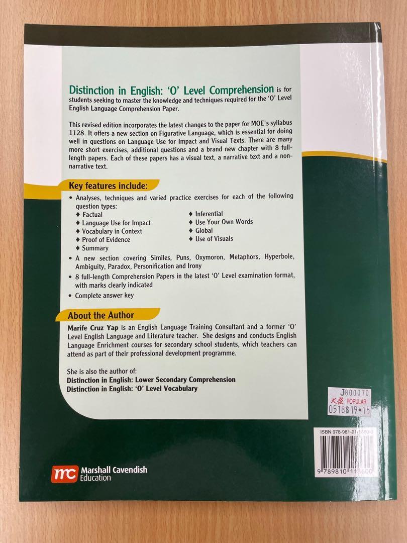 O Level English Comprehension, Hobbies & Toys, Books & Magazines ...