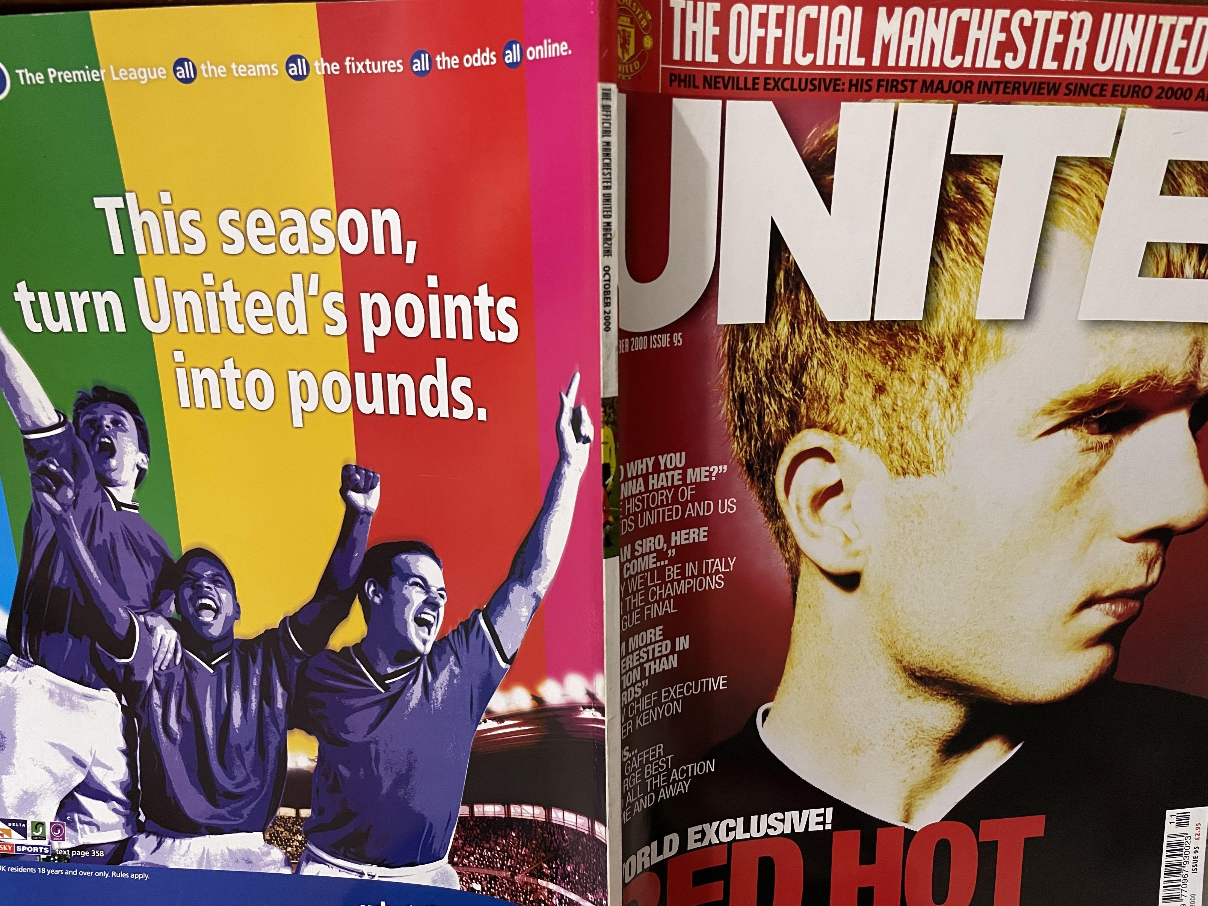 Official Manchester United Magazine - October 2000, Hobbies & Toys ...