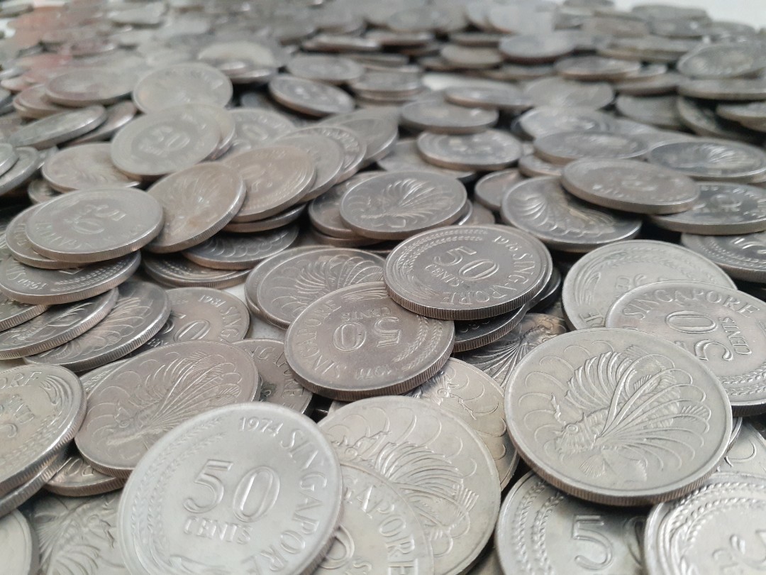 Old 50c Coin, Hobbies & Toys, Memorabilia & Collectibles, Currency on ...