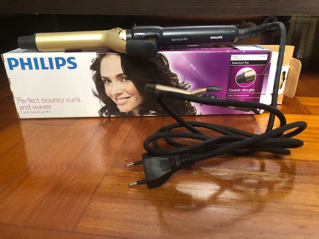 Philips curling iron, Beauty & Personal Care, Hair on Carousell
