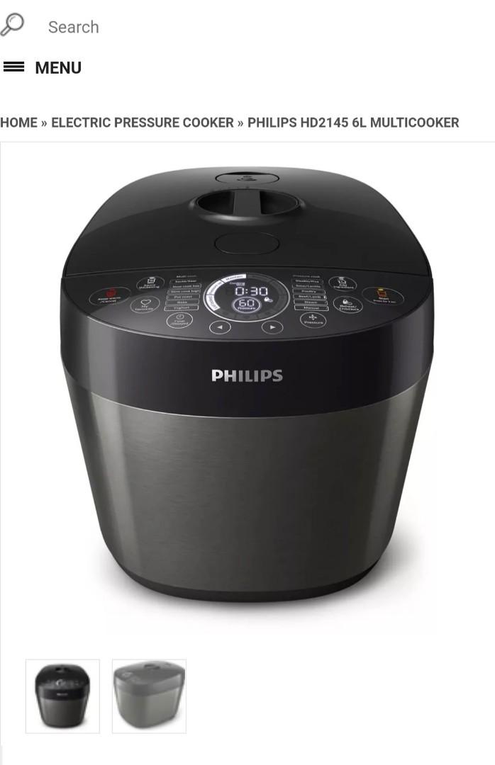 Philips pressure multi cooker, TV & Home Appliances, Kitchen Appliances ...