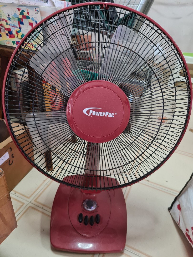 Powerpac table fan, Furniture & Home Living, Lighting & Fans, Fans on ...