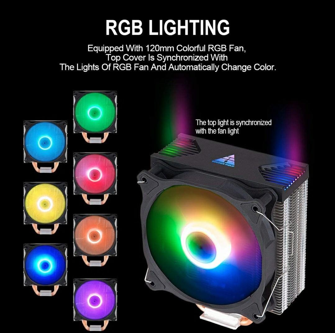 RGB CPU heatsink and fan for AMD and Intel, Computers & Tech, Parts ...