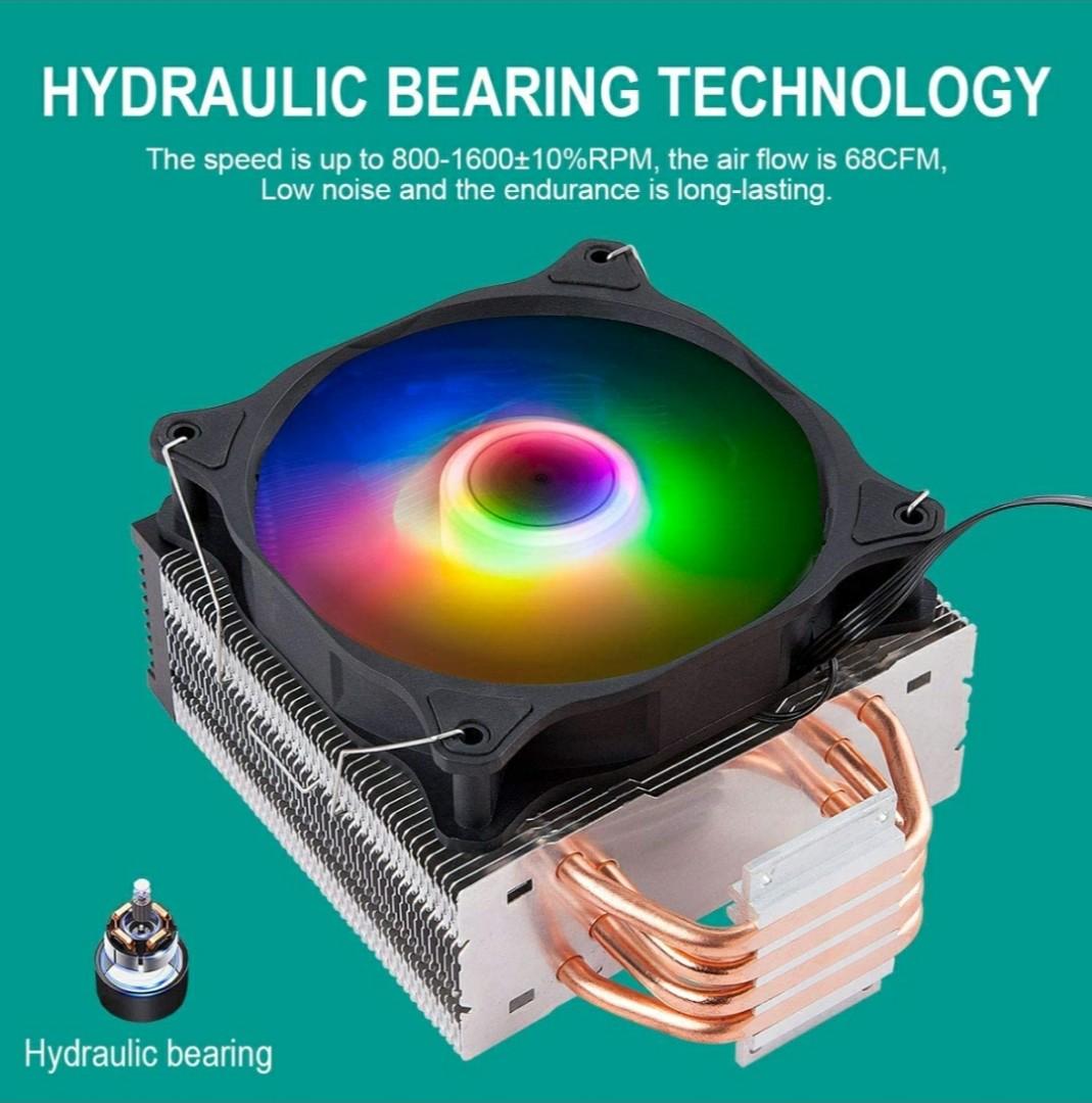 RGB CPU heatsink and fan for AMD and Intel, Computers & Tech, Parts ...