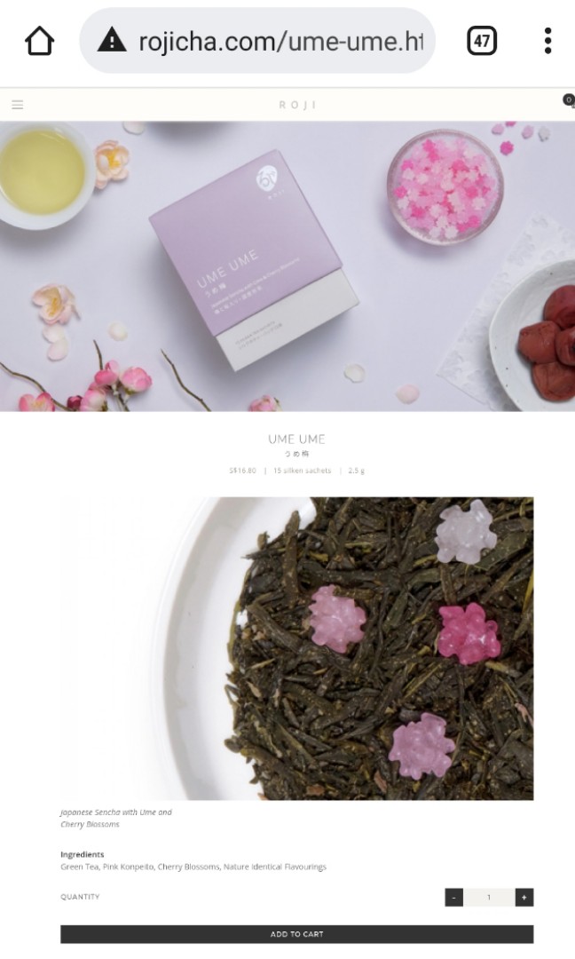 Rojicha Ume Ume green tea, Food & Drinks, Beverages on Carousell