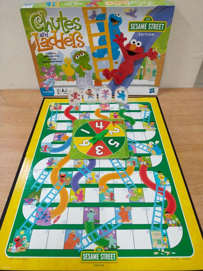 Sesame Street Edition Chutes and Ladders, Hobbies & Toys, Toys & Games ...