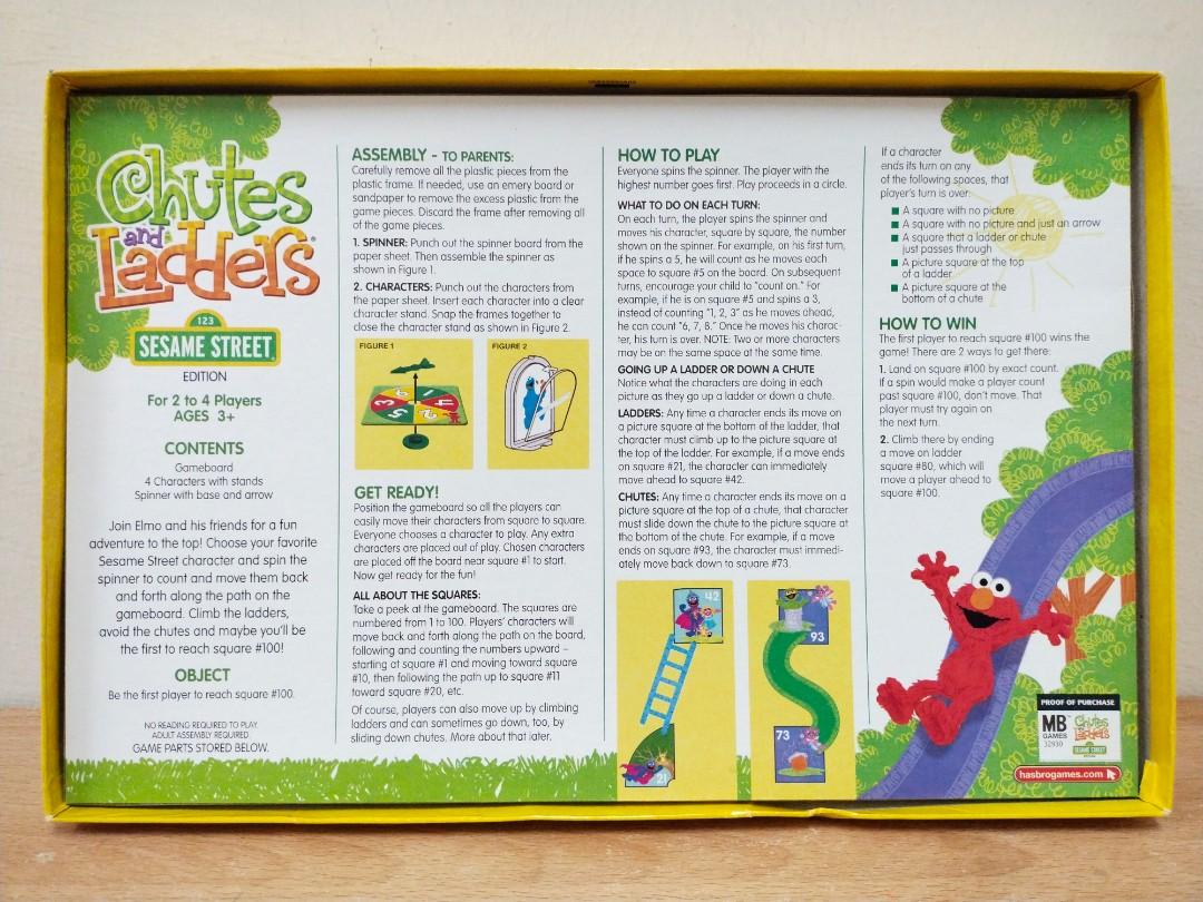 Sesame Street Edition Chutes and Ladders, Hobbies & Toys, Toys & Games ...