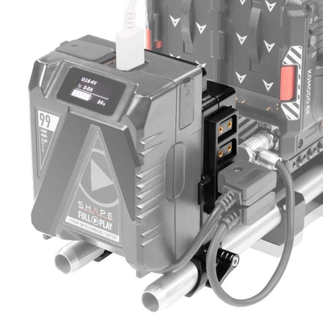 SHAPE MULTI D-TAP V-MOUNT PLATE 15MM LWS ROD MOUNT, Photography ...