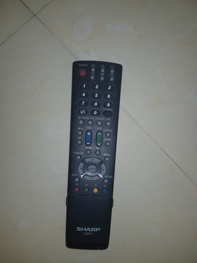 Sharp tv remote control, TV & Home Appliances, TV & Entertainment, TV ...
