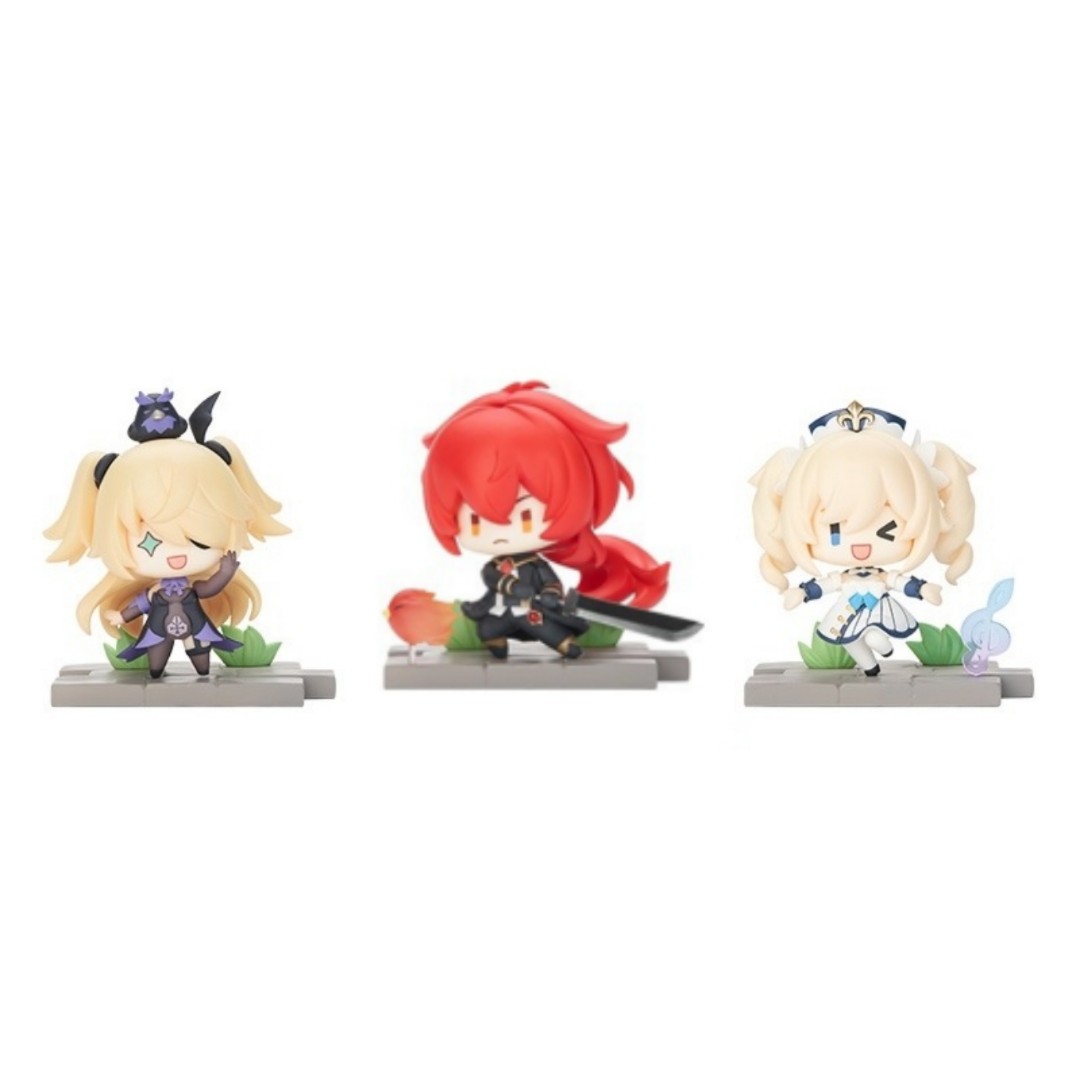 [Splits] Genshin Impact official Chibi figurines merch Klee Diluc Venti ...