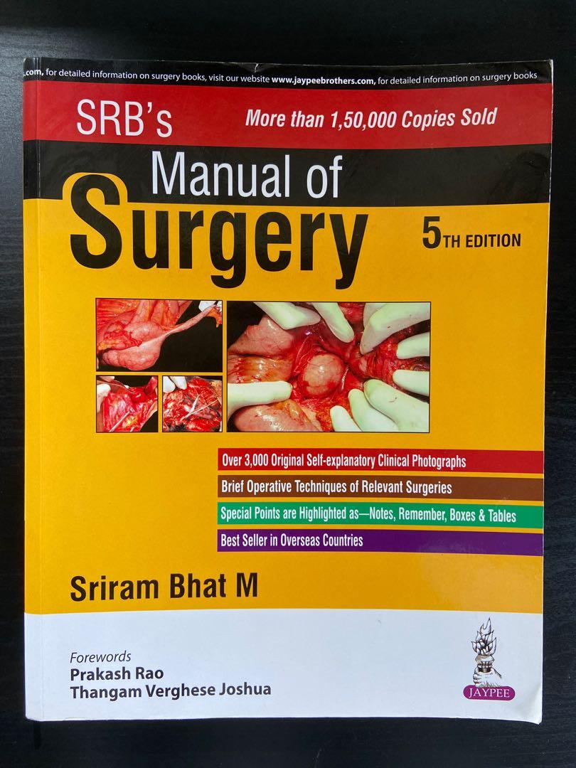 SRB Manual of Surgery, Hobbies & Toys, Books & Magazines, Textbooks on ...