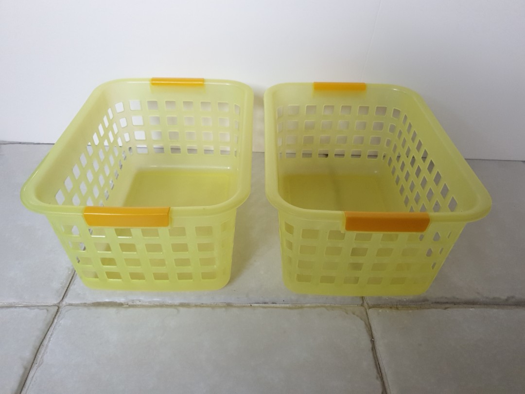 TOYOGO YELLOW STORAGE BASKETS - 4312, Everything Else on Carousell