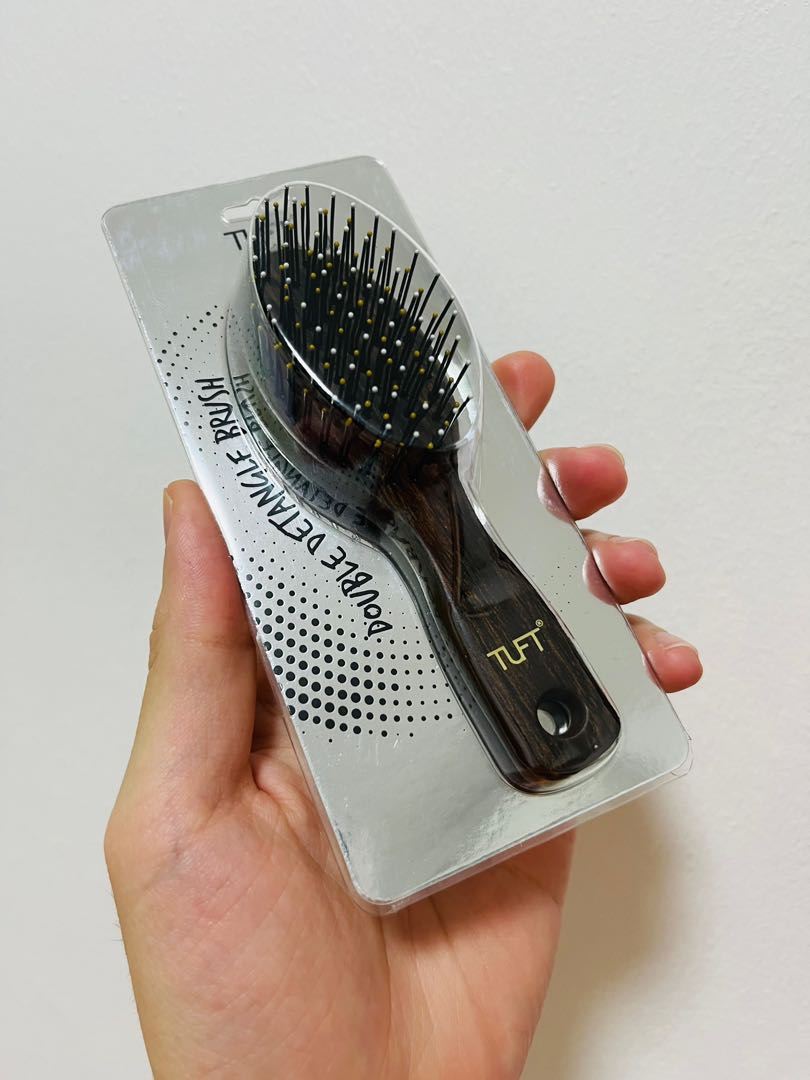 TUFT Baby Double Detangle Brush Wood, Beauty & Personal Care, Hair on ...