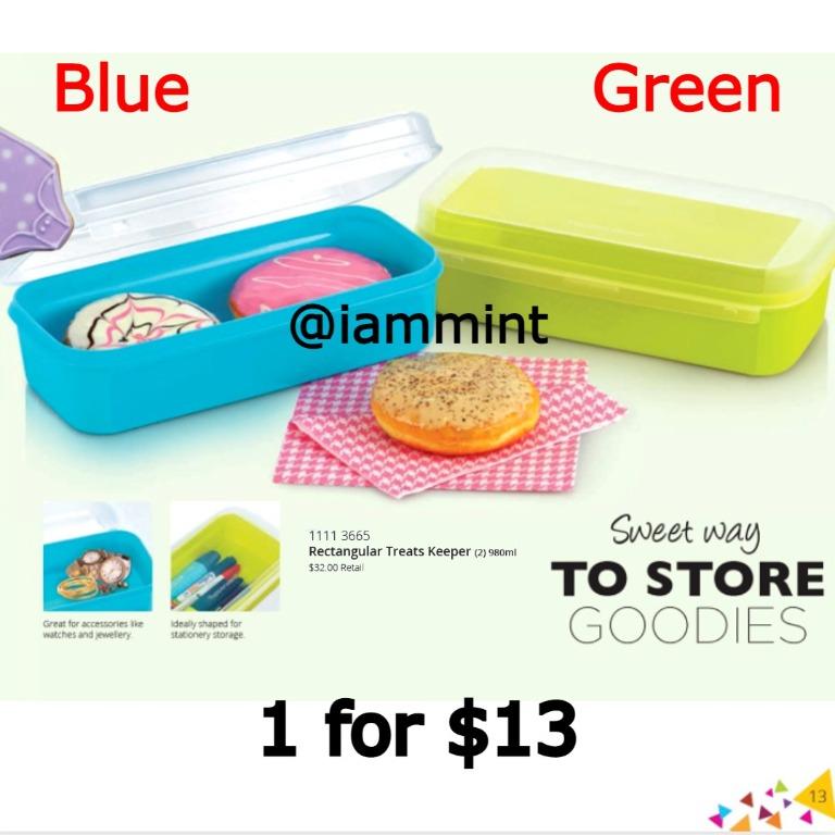 Tupperware 980 ml Mini Signature Line Long Rectangle Box Container ...