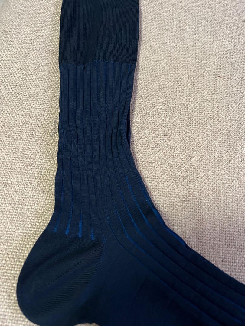 Viccel Shadow Dark Navy Blue Royal Blue OTC socks, Men's Fashion ...