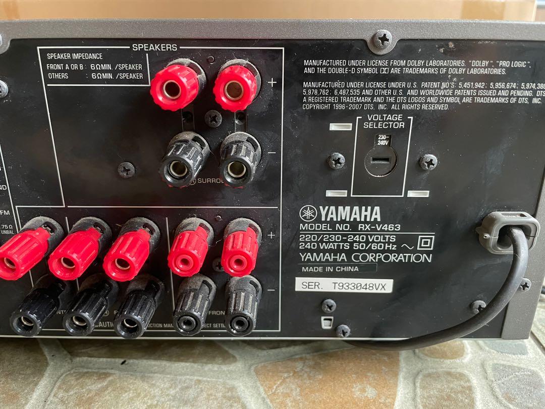 Yamaha AV Receiver RX-V463, Audio, Soundbars, Speakers & Amplifiers on ...