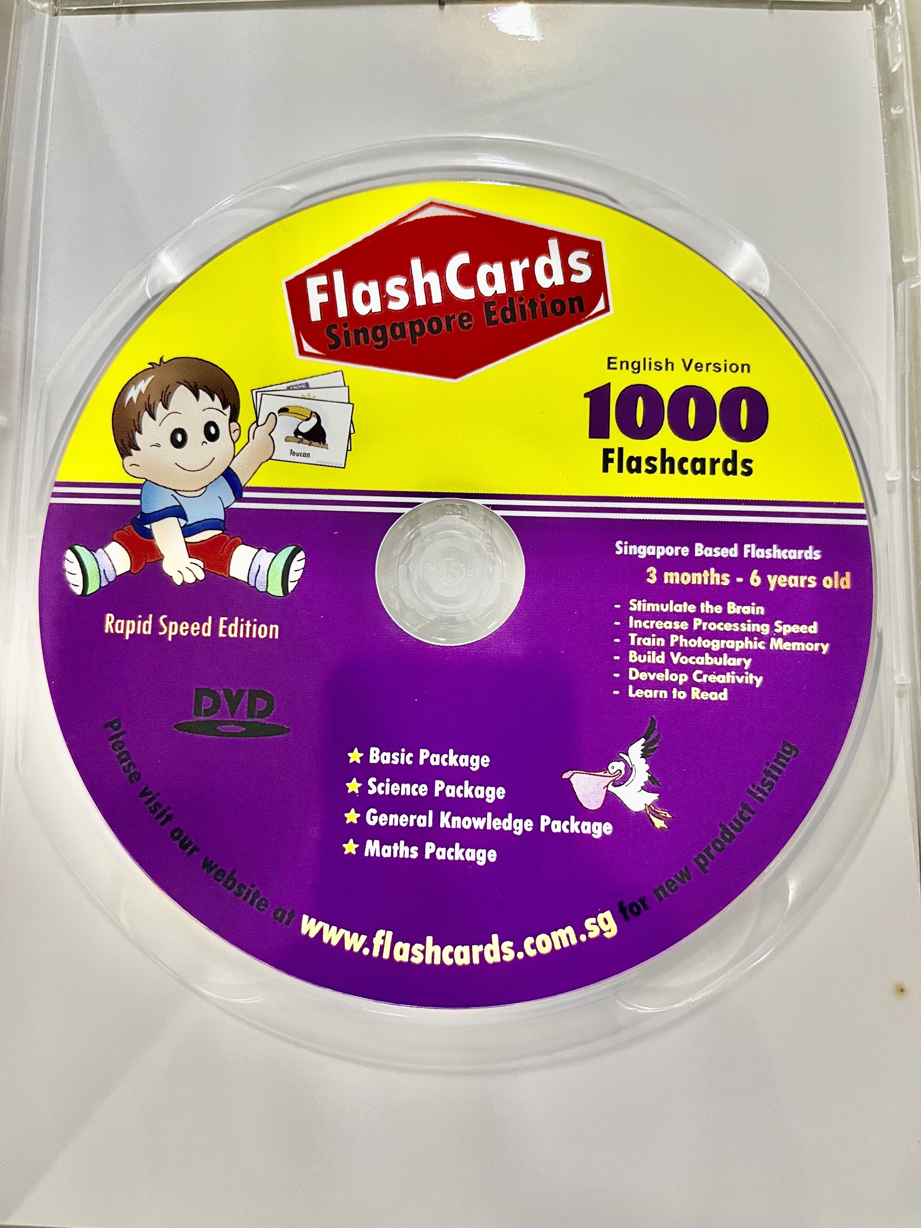 1000 Cartoon flashcards based on singapore context @$15 (Dvd), Babies ...
