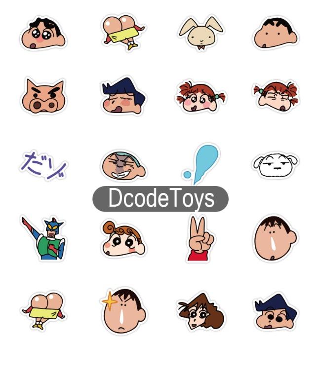 40 Design Shin Chan Mix All Stickers - Shinnosuke Nohara Misae Nohara ...