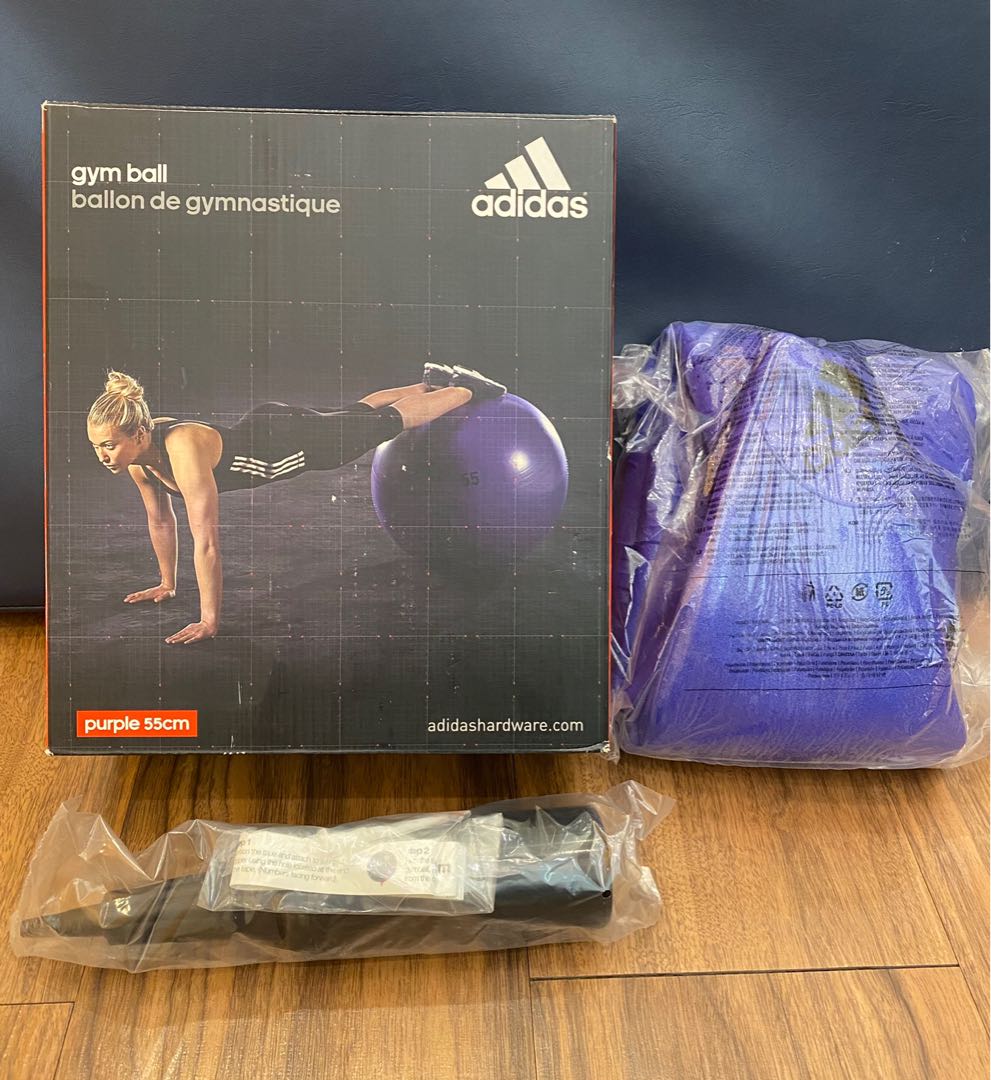 全新Adidas 55cm 健身球 （Fitball 55cm ), 運動產品, 運動與健身, 運動與健身 - 拉伸配件 - Carousell
