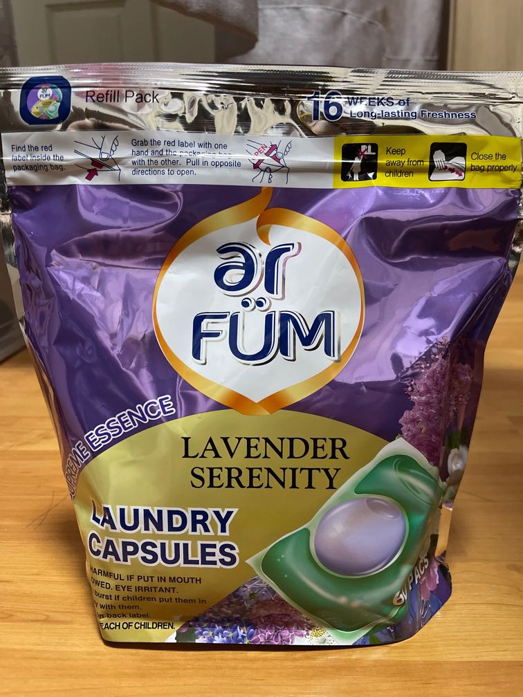 ARFUM LAUNDRY CAPSULES LAVENDER, TV & Home Appliances, Washing Machines ...