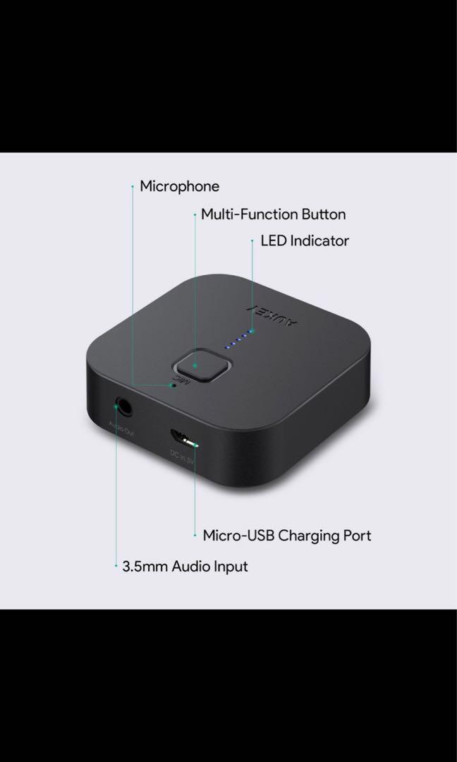 Aukey bluetooth 5 receiver wireless audio music adapter a2dp store