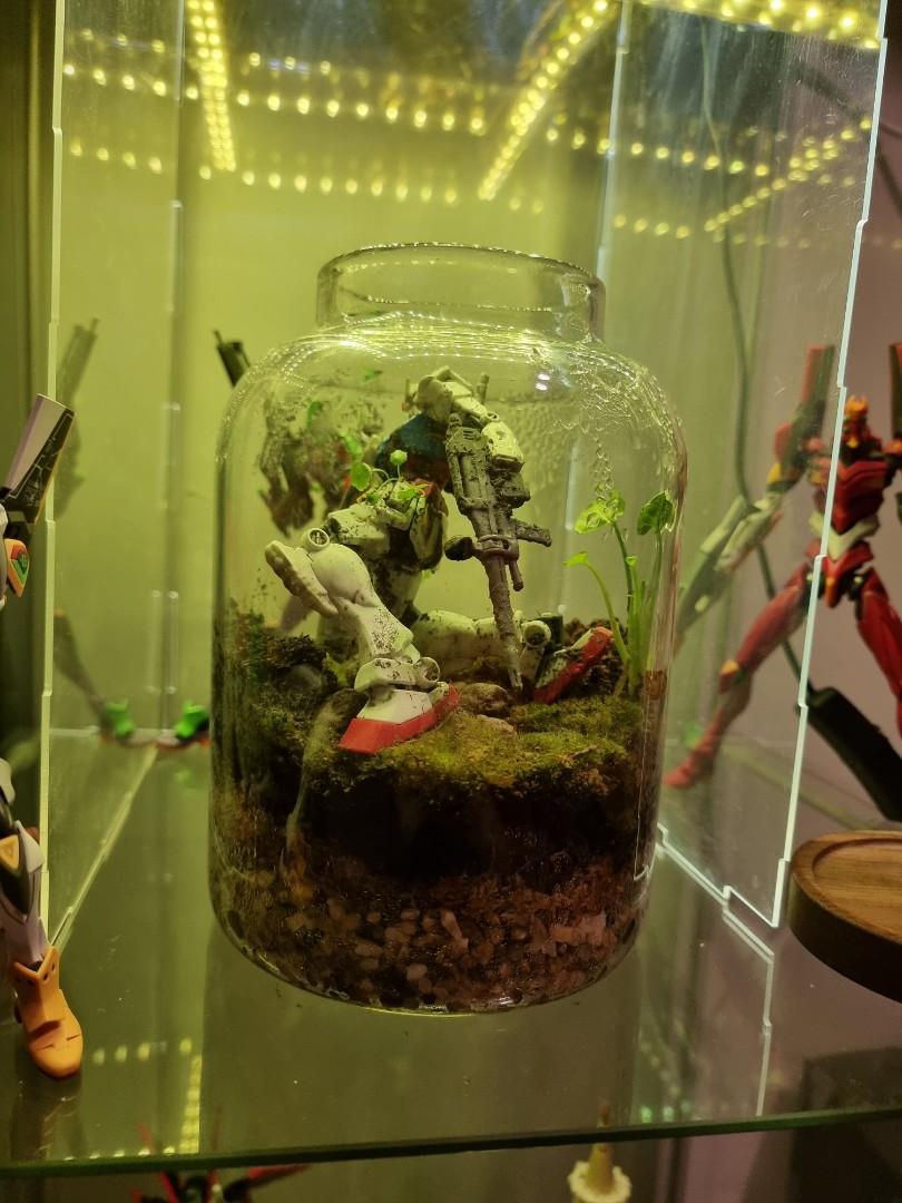 Bandai Rx78-2 Gundam gunpla closed terrarium, Toys & Games, Blocks ...