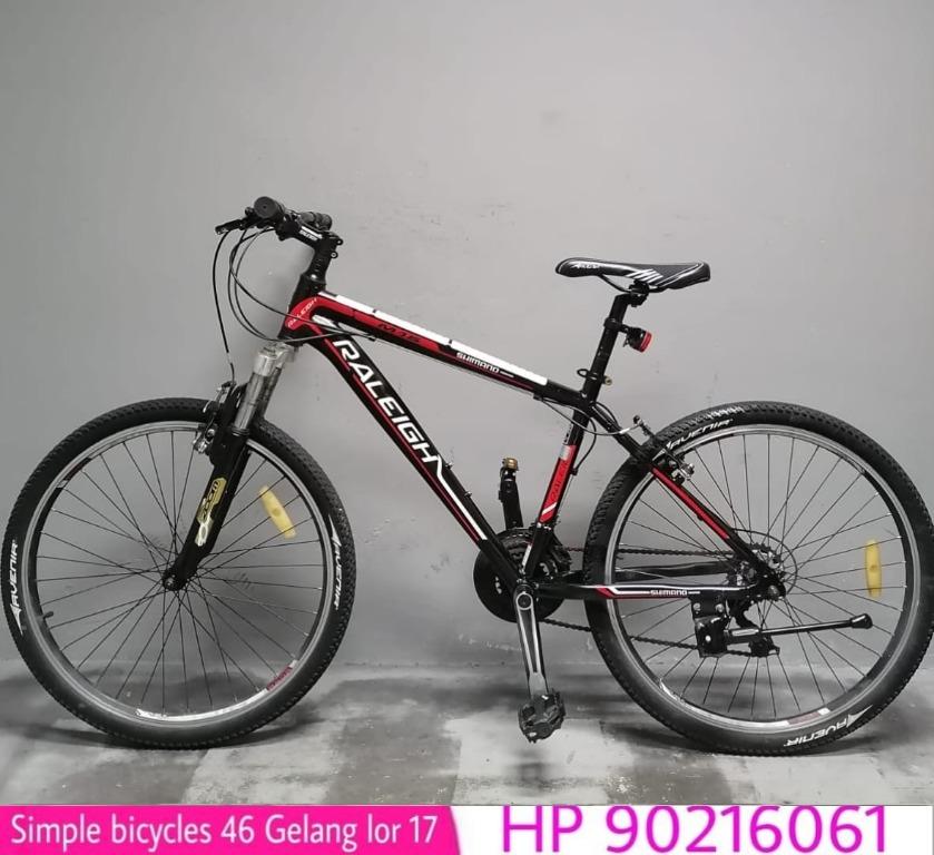 Bicycles, Raleigh, 26" RIM MTB, 21 speed shimano gear, Sports Equipment ...