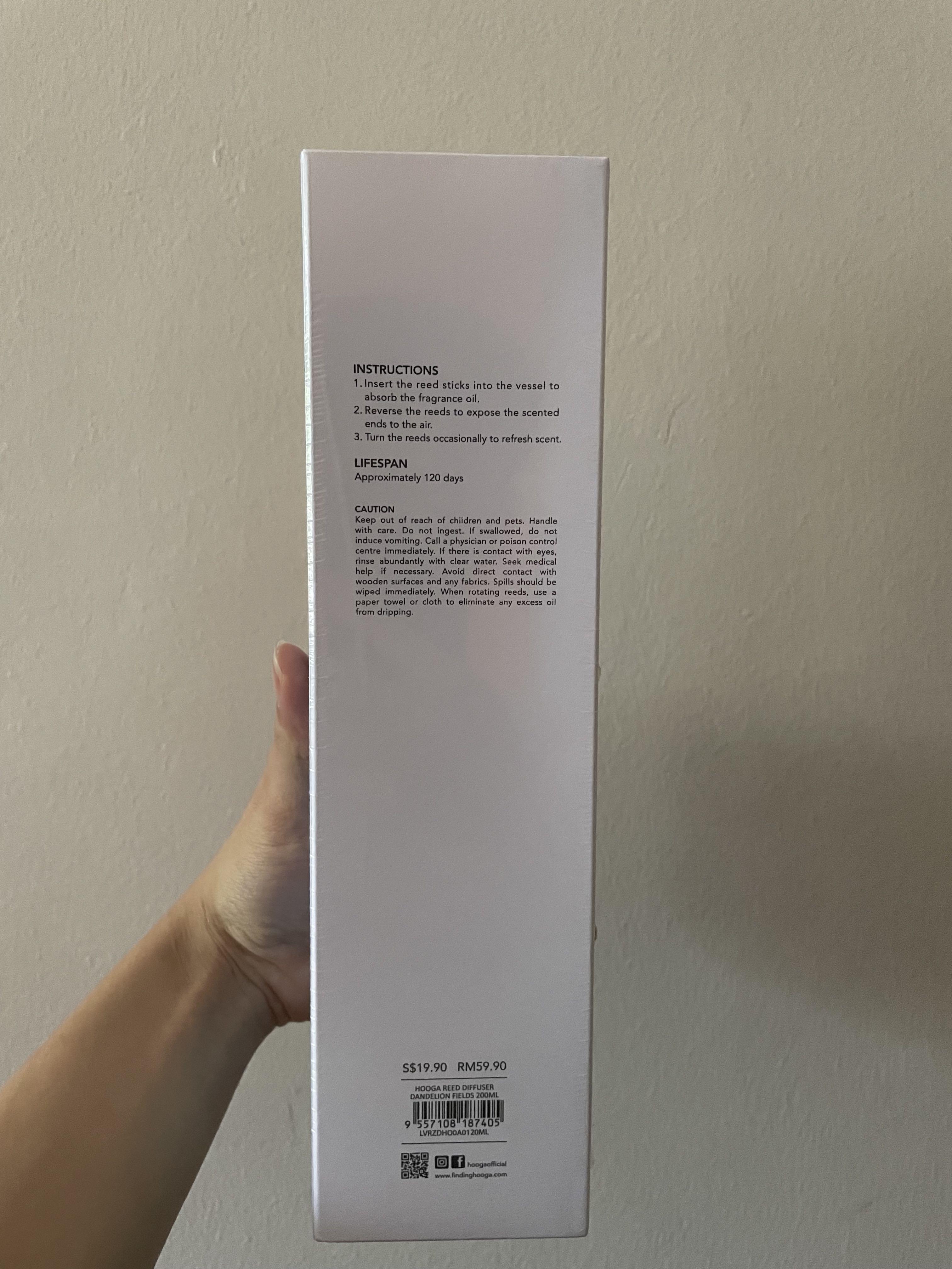 [BNIB] Hooga White Intense Reed Diffusers (Multiple Scents), Furniture ...