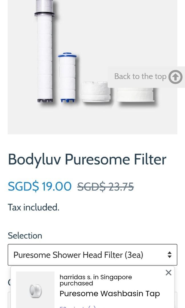 Korean shower filters Korean - Bodyluv compatible, Furniture & Home ...