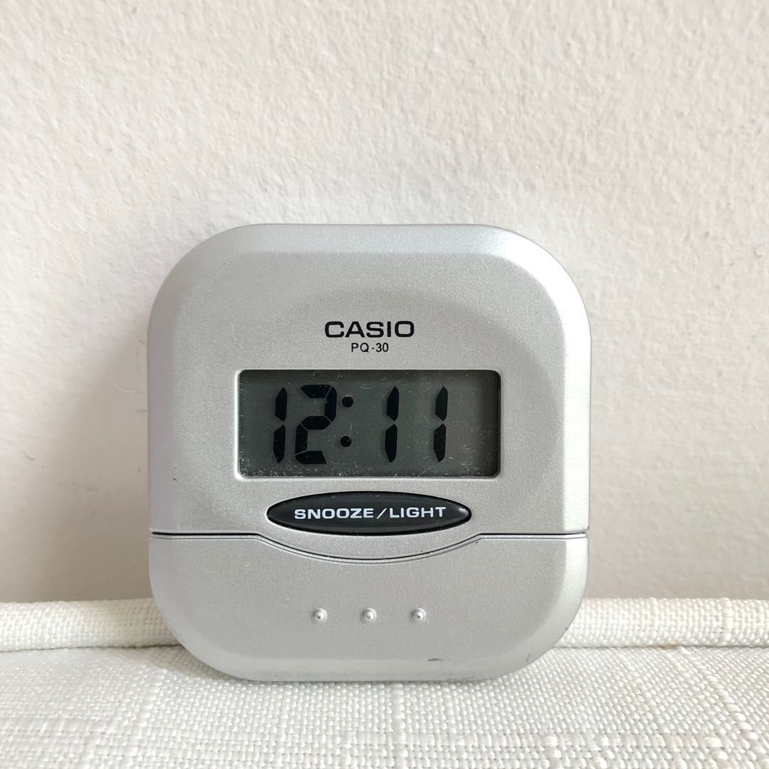 Casio Compact Table Alarm Clock (PQ-30), Furniture & Home Living, Home ...
