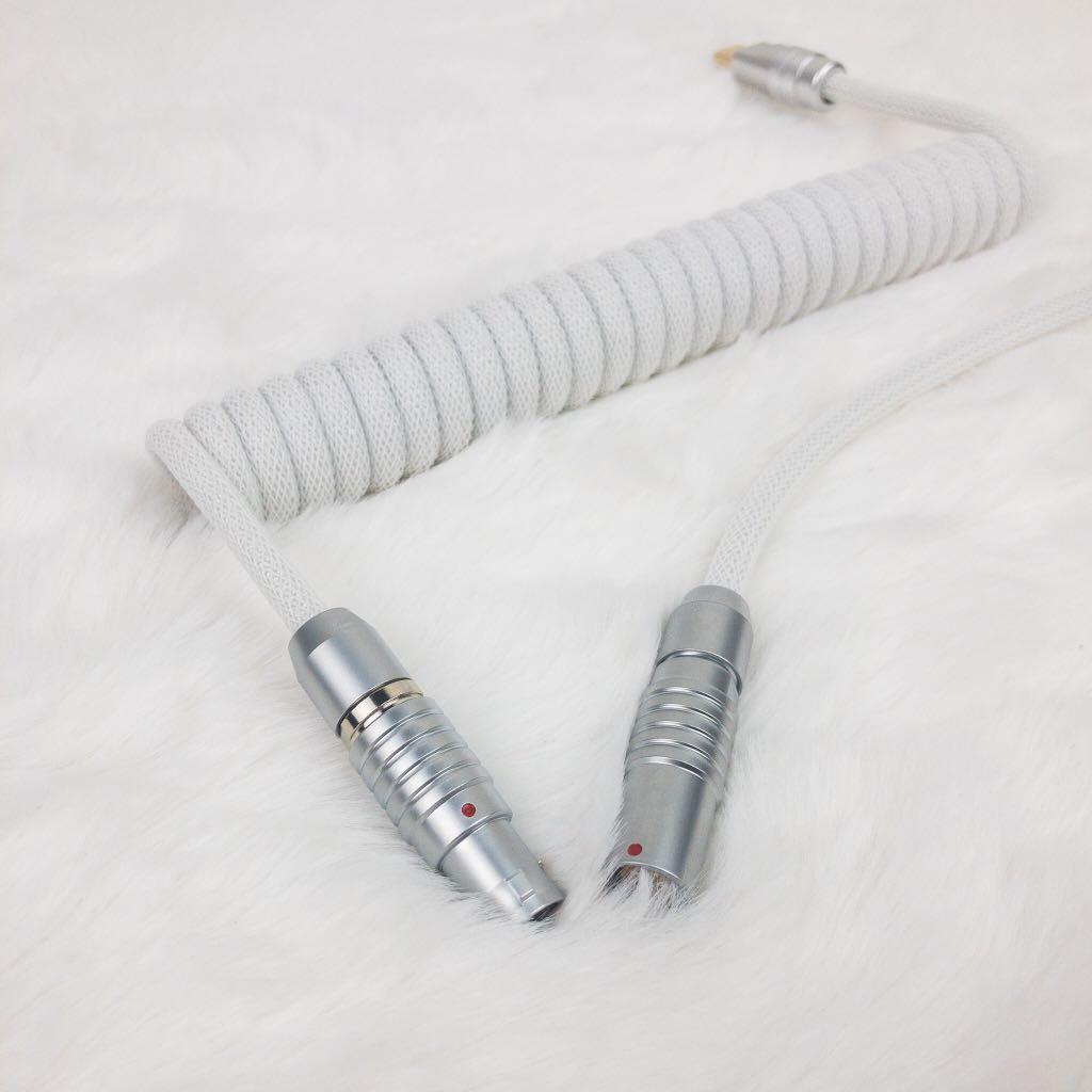 Custom Coiled Type C Keyboard Cable w/ FEMO, Computers & Tech, Parts ...