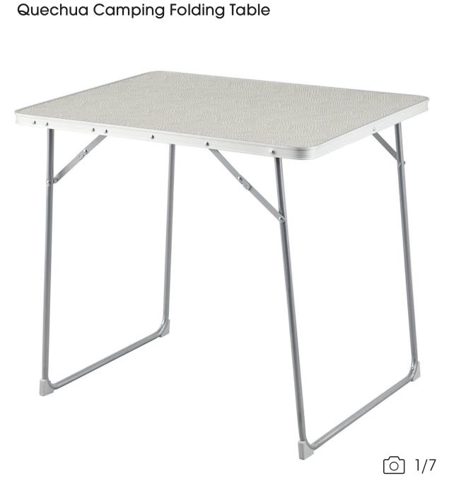 Decathlon Quechua Camping Folding Table, Furniture & Home Living ...