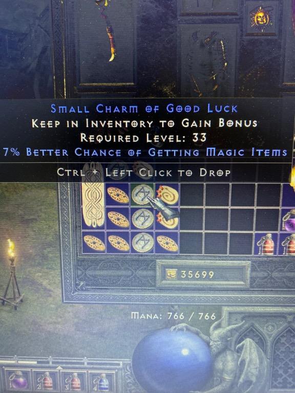 Diablo 2 Resurrected Magic Find Small Charm, Video Gaming, Gaming ...