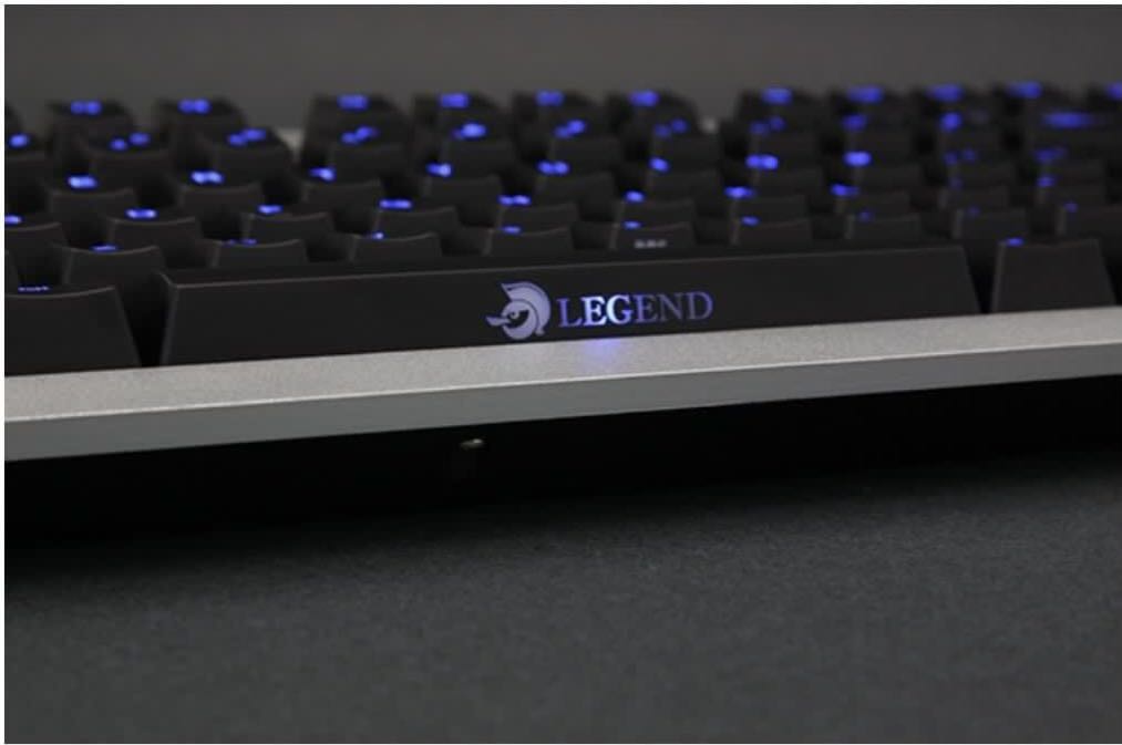 Ducky Legend Silver Frame Mechanical Gaming Keyboard (Red Switches ...