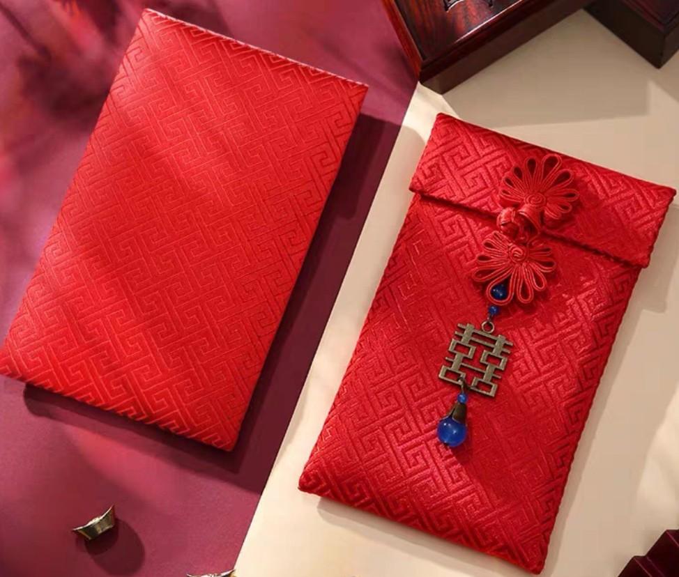 FABRIC RED PACKET/ang bao/red packet, Hobbies & Toys, Stationery ...