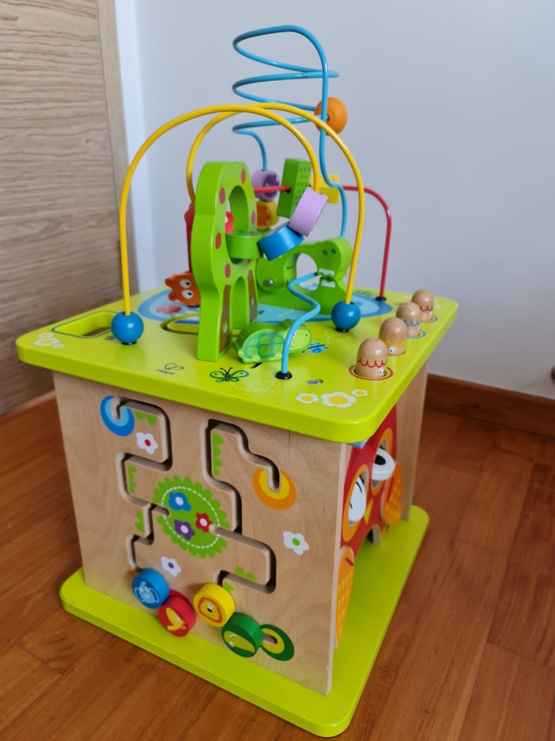 Hape multi dimension cube, Babies & Kids, Infant Playtime on Carousell