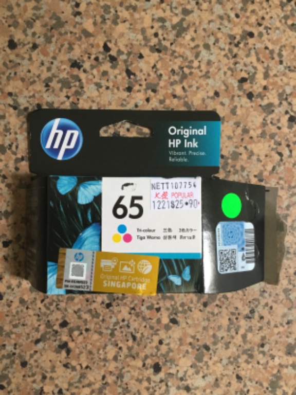 Hp 65 tricolor cartridge, Computers & Tech, Printers, Scanners ...