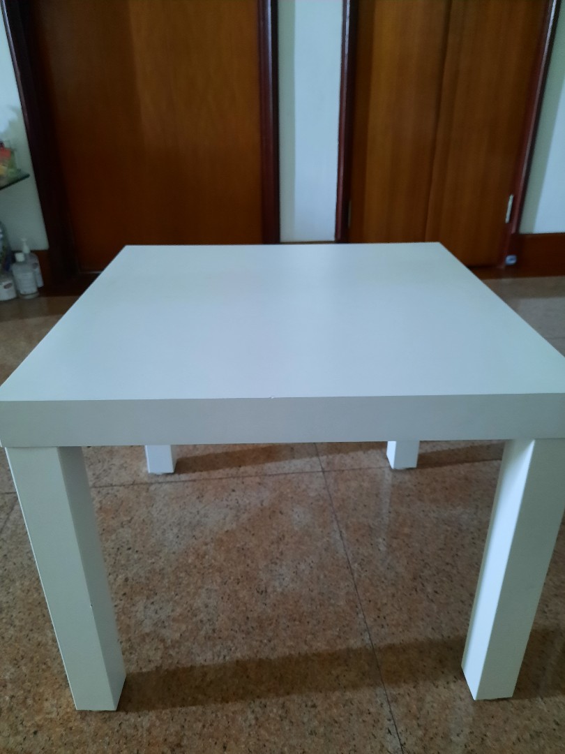 IKEA small white table, Furniture & Home Living, Furniture, Tables ...