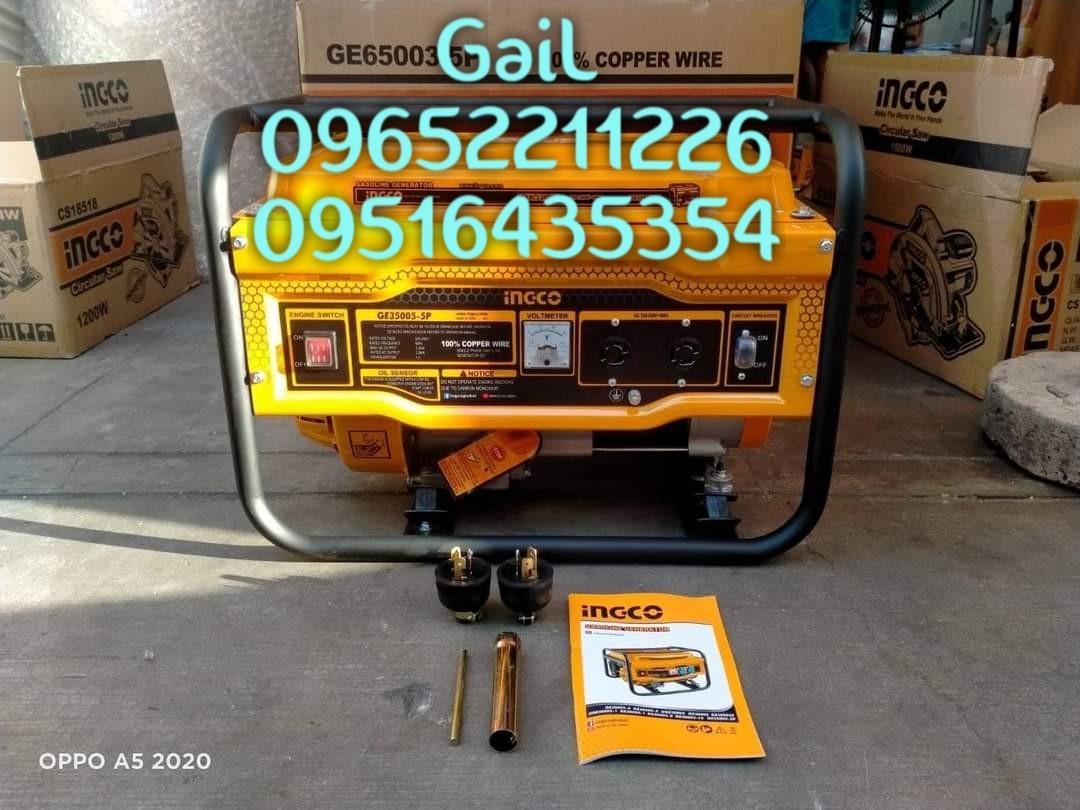 INGCO GE35005-5P 3.5kva Portable Gasoline Generator, Commercial ...