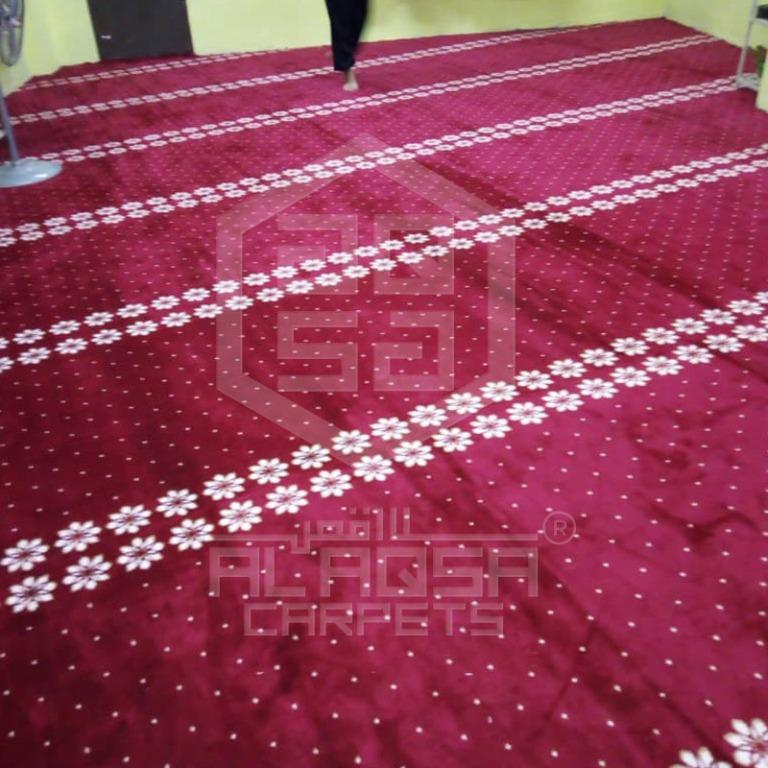 Karpet Masjid Al Qatari 12mm Tebal 2 Saf, Furniture & Home Living, Home ...