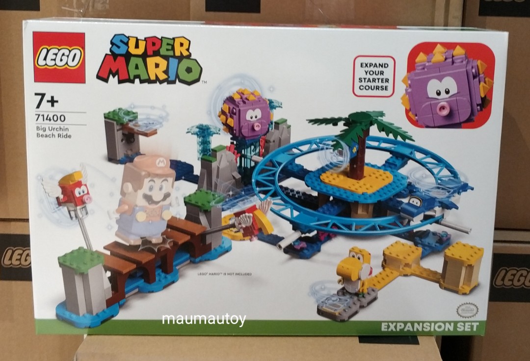 Lego 71400 Super Mario Big Urchin Beach Ride, 興趣及遊戲, 玩具 & 遊戲類 - Carousell