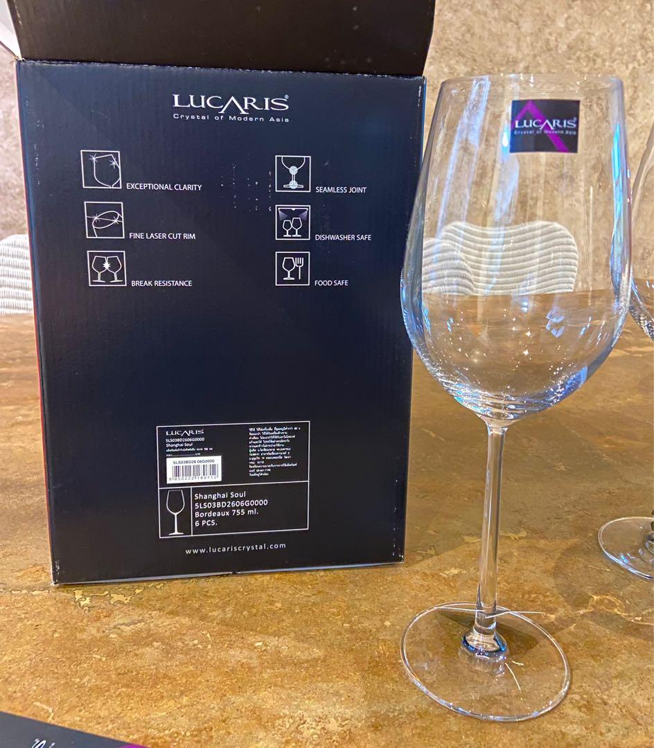 Lucaris Wine Glasses, Furniture & Home Living, Kitchenware & Tableware ...