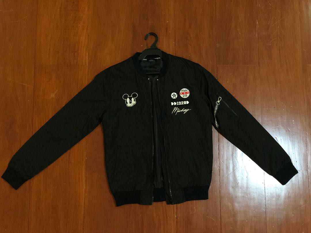 Mickey Mouse Bomber Jacket, Women's Fashion, Coats, Jackets and ...