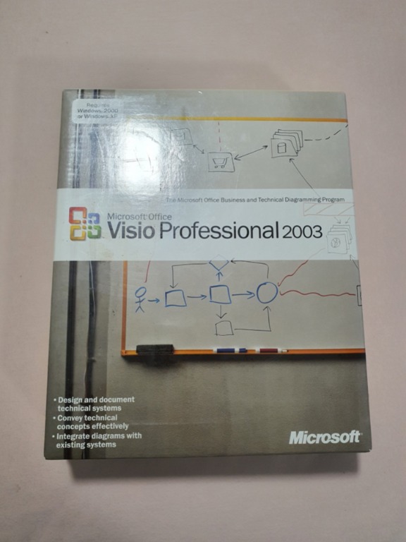 Microsoft Office Visio Professional 2003, Computers & Tech, Parts ...