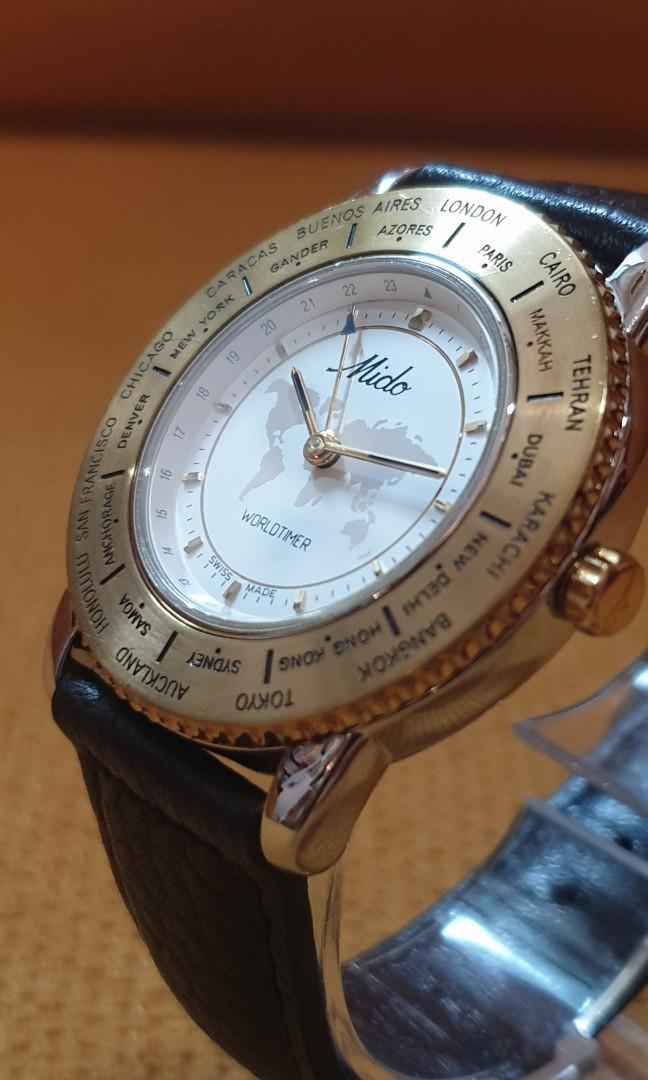 Mido WORLDTIMER, Men's Fashion, Watches & Accessories, Watches on Carousell