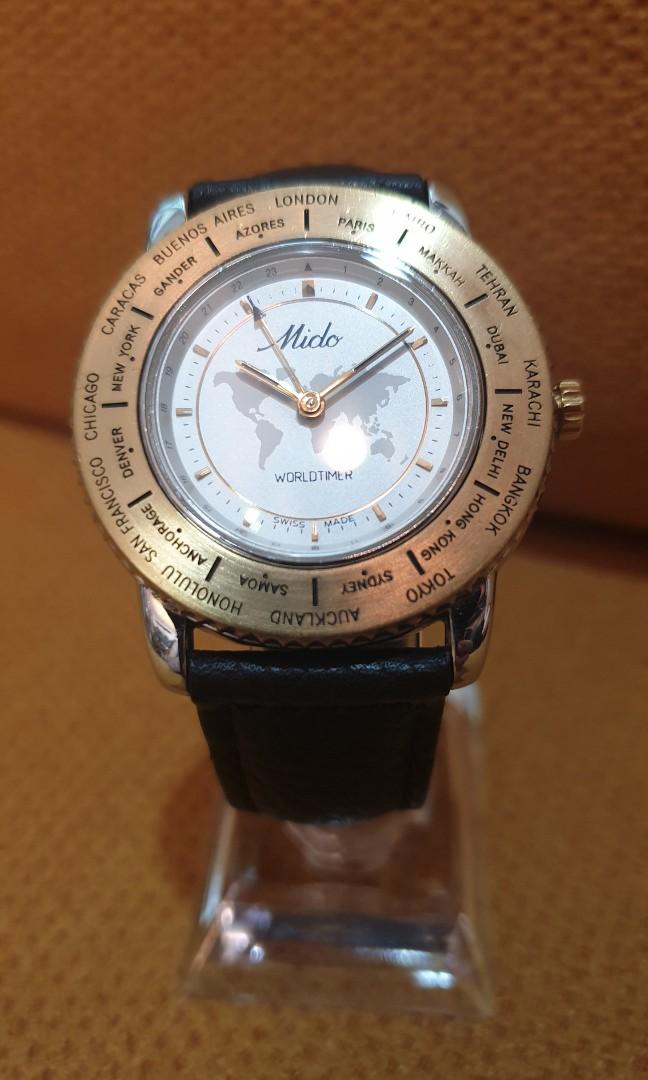 Mido WORLDTIMER, Men's Fashion, Watches & Accessories, Watches on Carousell