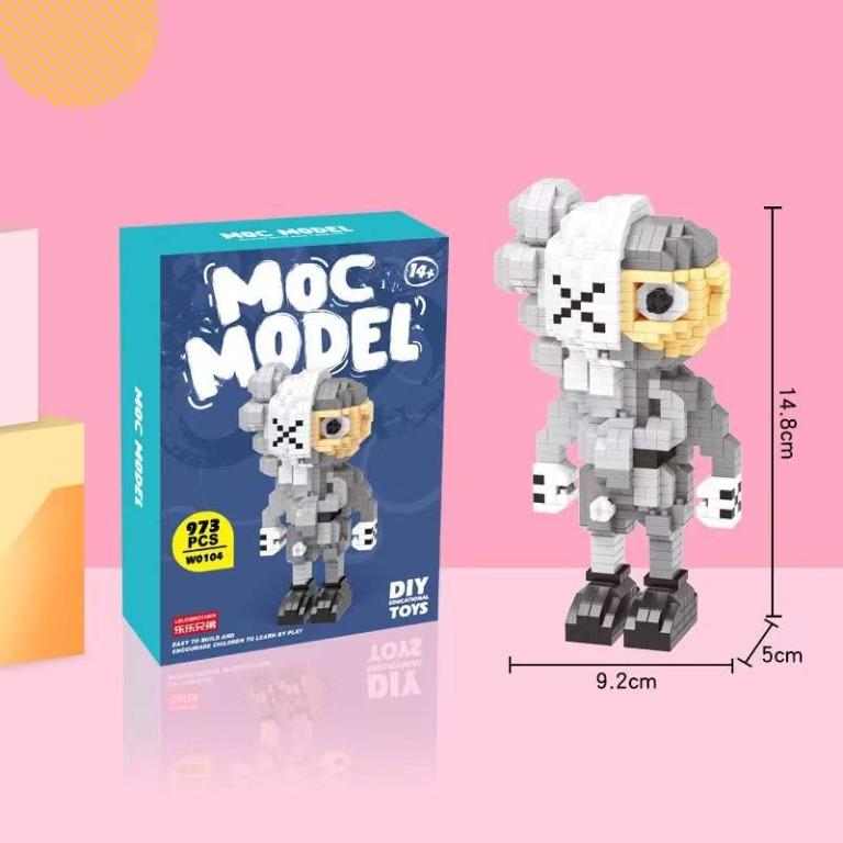 Mini Lego Blocks Sesame Street Cartoon Character Building Blocks Kaws ...