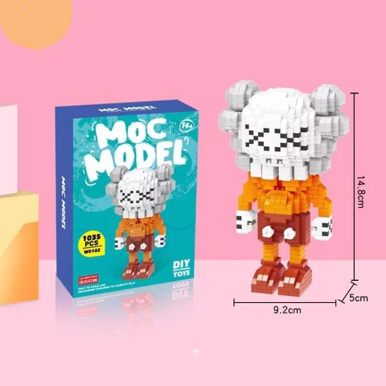 Mini Lego Blocks Sesame Street Cartoon Character Building Blocks Kaws ...