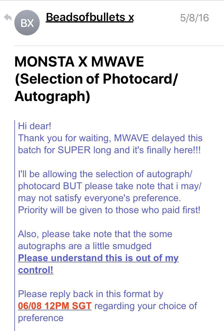 Monsta X Hyungwon Autograph Signature Signed Album The Clan Lost ...