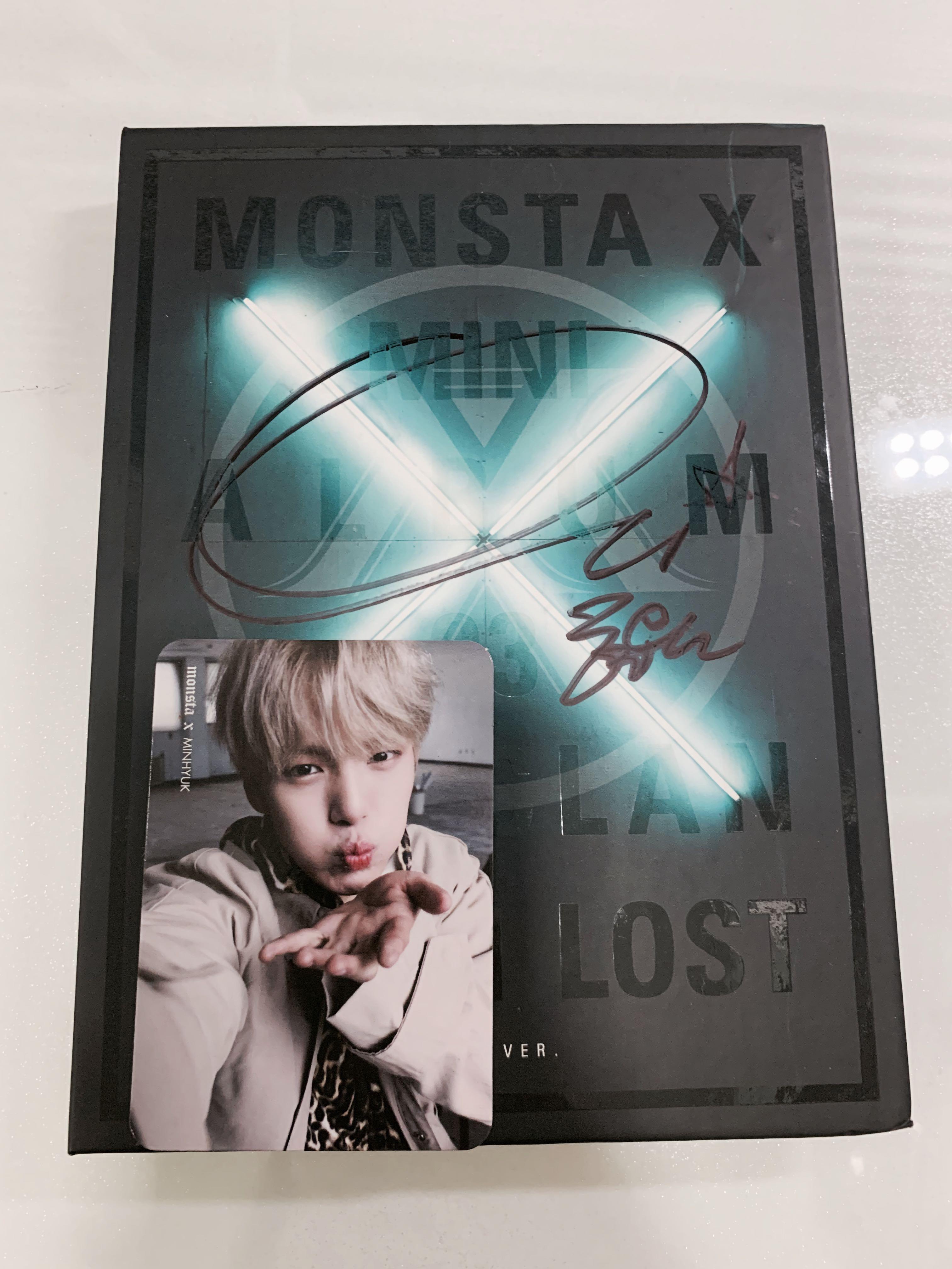 Monsta X Hyungwon Autograph Signature Signed Album The Clan Lost ...